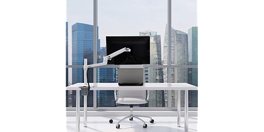 Ergotron – LX Single Monitor Arm, VESA Desk Mount – for Moni (Open Box)