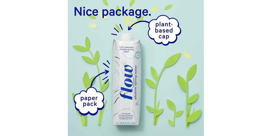 FLOW Organic Alkaline Water 12 pack - Your Choice