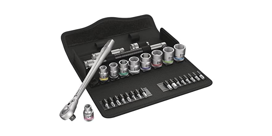 Wera Zyklop Metal Ratchet Set w/Switch Lever, 3/8"