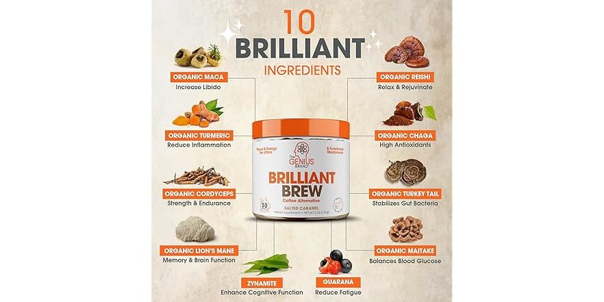 Genius Brilliant Brew, Coffee Alternative