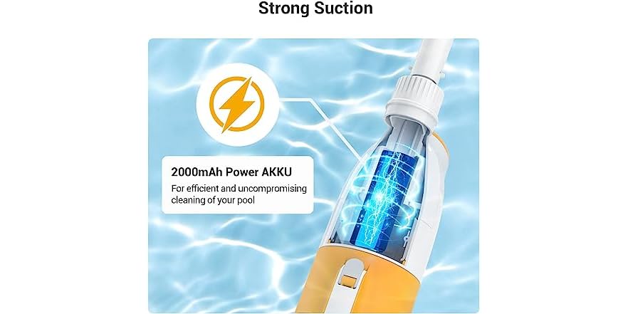 Rock and Rocker Cordless Rechargeable Pool Vacuum Cleaner