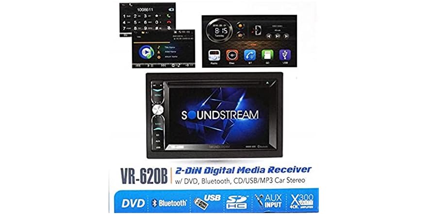 Soundstream VR-623B Touchscreen Car Receiver