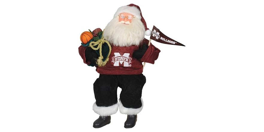 15" Mississippi State Mus/Animated Santa