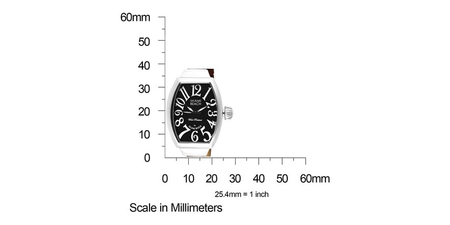 Polished Stainless Steel Rectangle Watch