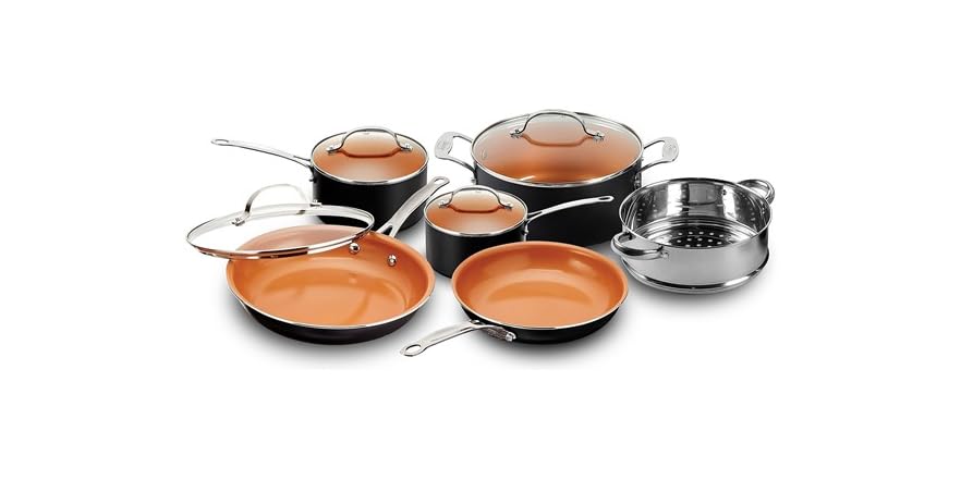 10-Piece Nonstick Color Cookware Set