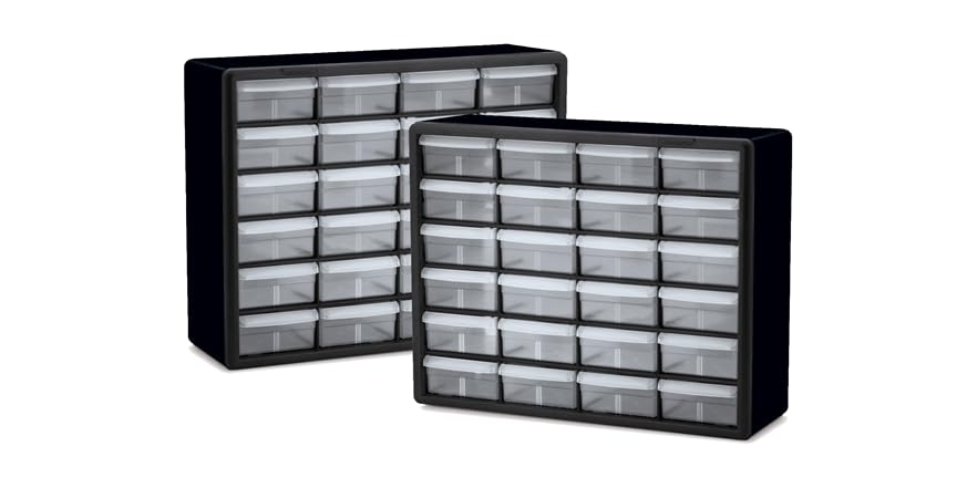 Akro-Mils 24-Drawer Storage Cabinets (2-Pack)