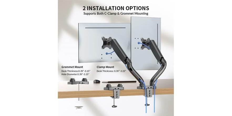 Dual Monitor Arm Mount