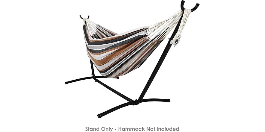 Sunnydaze Black Brazilian Hammock Stand with Case