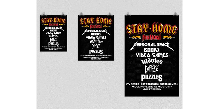 "Stay Home Festival" Poster