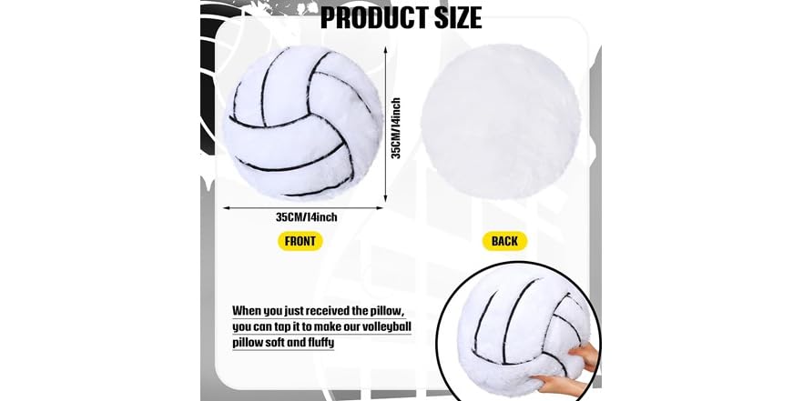 Volleyball Themed Sports Plush (6 pack)