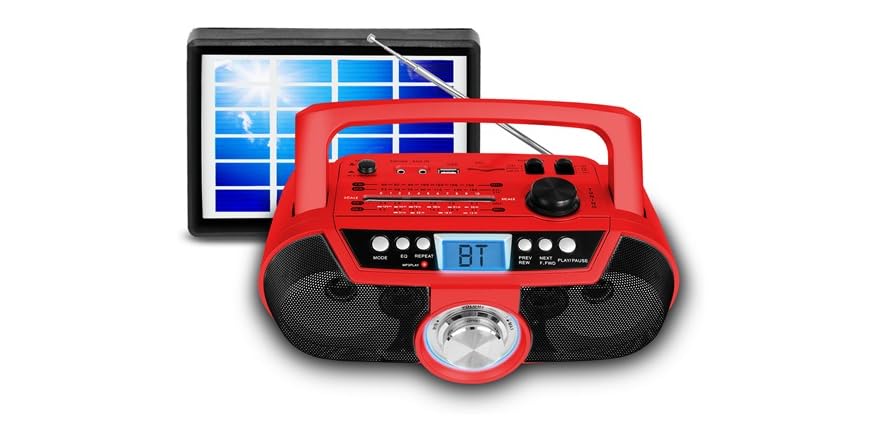 Boombox With Solar Power
