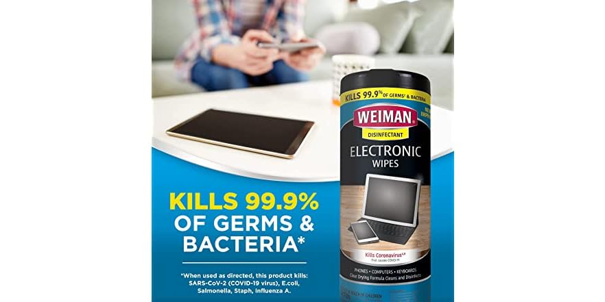 Disinfecting Electronic Cleaning Wipes