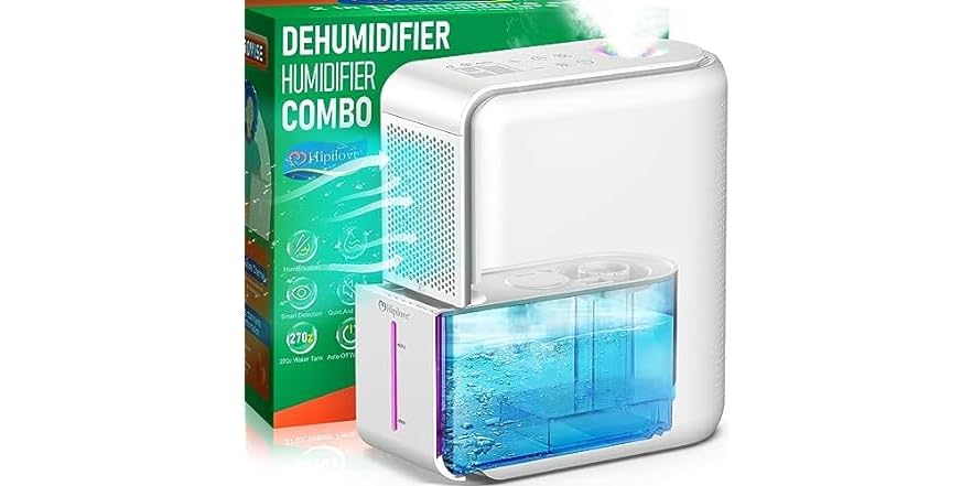 Hipilove B0CCY3C5SP 2 in1 Humidifier and Dehumidif (Open Box)