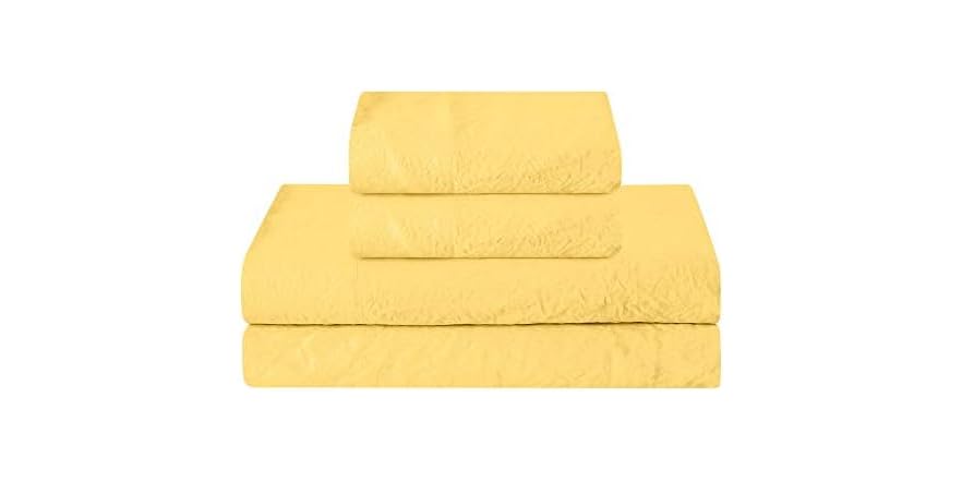 Prewashed Crinkle Sheet Set