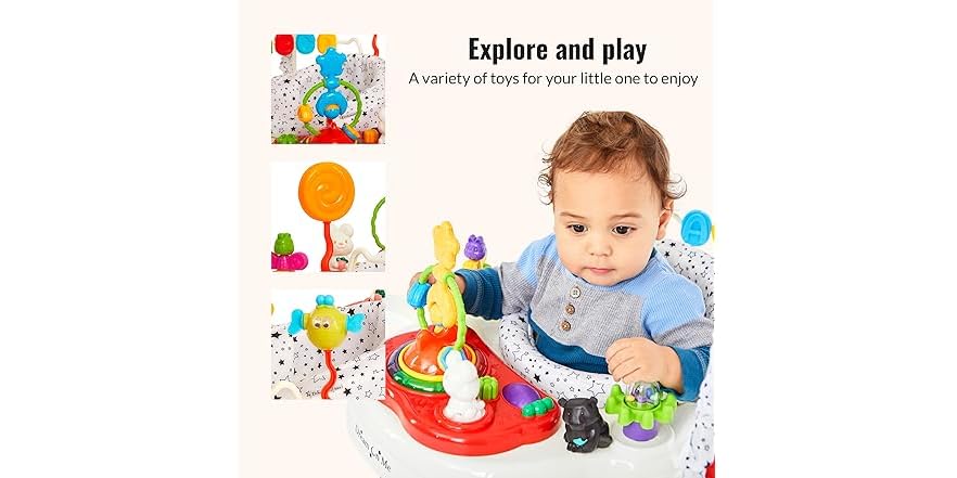 Dream On Me Zany 2-in-1 Activity Center and Bouncer