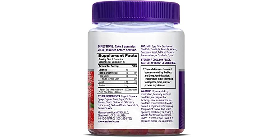 Natrol Melatonin gummies 10 mg 90ct