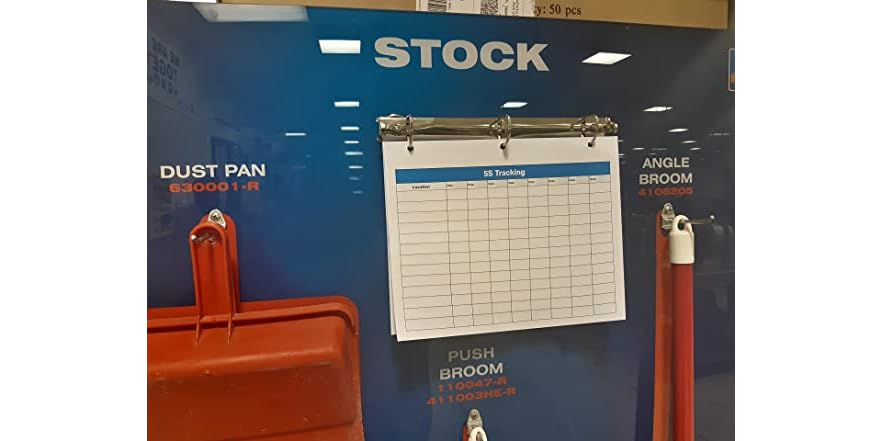 2 Inch 3-Ring Magnetic Hanging Binder