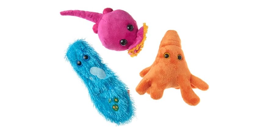 Giant Microbes Plush 3-Pack - 6 Styles