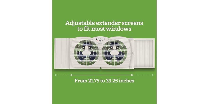 HOLMES Dual Blade Digital Window Fan