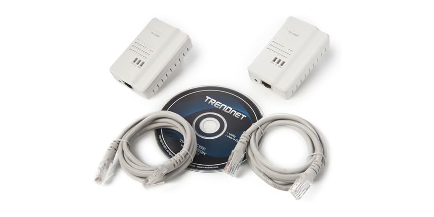 200Mbps Compact Powerline AV Adapter Kit