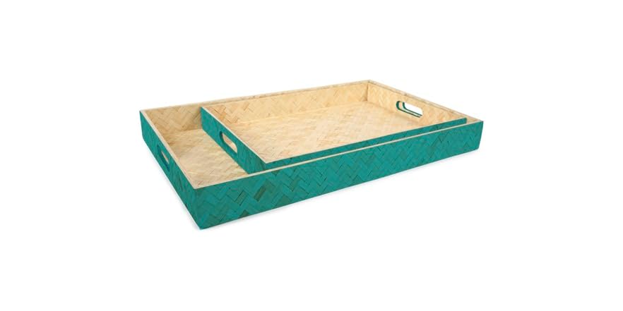 Core Bamboo 2-Piece Bamboo Tray Set