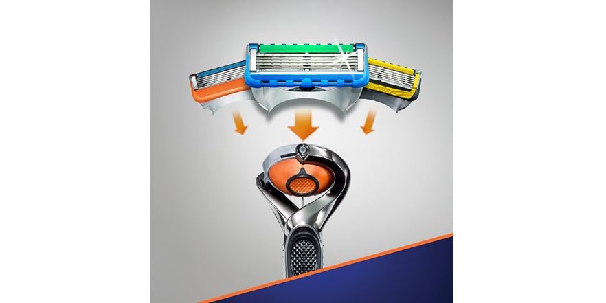 3 Pack Gillette Fusion Proglide Manual Men's Razor With Flexball Handle ...