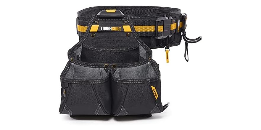 Tool Belt Set ToughBuilt 4-Piece - Heavy Duty Contractor Pouches With ...