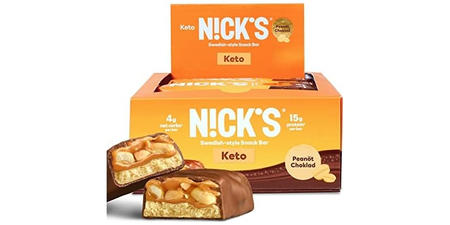 NICKS Protein Bars Chocolate Peanut