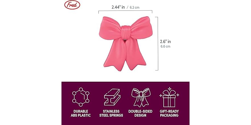 Genuine Fred Charming Ribbon Bow Bag Clips