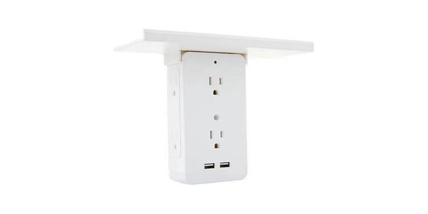 Socket Shelf Space Saving Power Strip