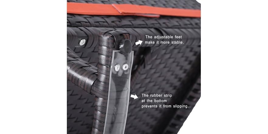 Merax Patio Rattan Rocking Chairs