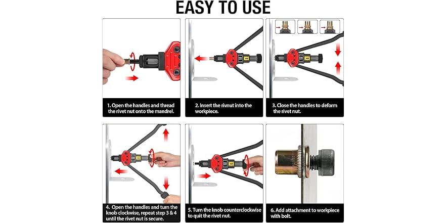 G GIANTISAN Rivet Nut Tool, 16"