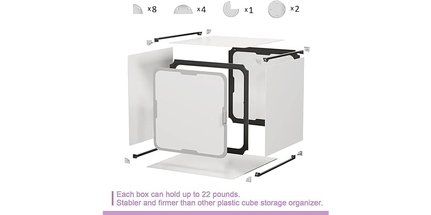MIRUO 4 Pack Closet Organizers and Stora (Open Box)