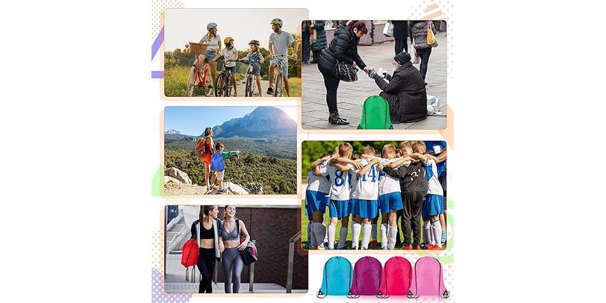 400 Pcs Drawstring Cinch Backpack