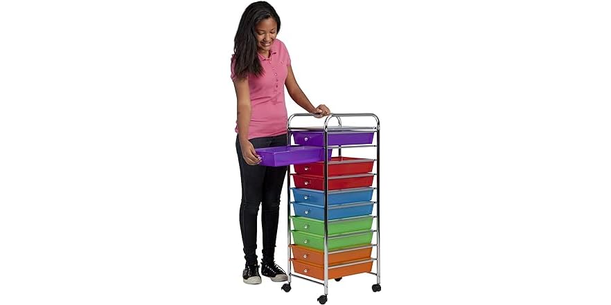 ECR4Kids 10-Drawer Mobile Organizer