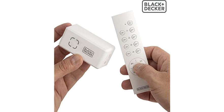 BLACK+DECKER Remote-Control Outlet Timers, 2pk