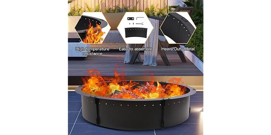 Outafurnia 40 inch Fire Pit Ring
