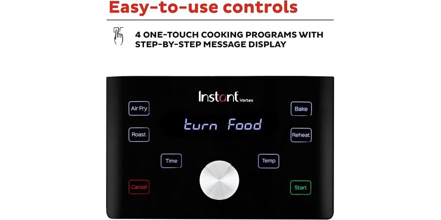 Instant Vortex 6-Quart Air Fryer, Black