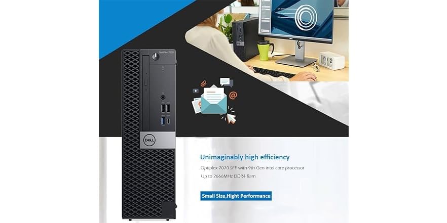 Dell OptiPlex 7070 SFF Desktop Computer PC (Open Box)