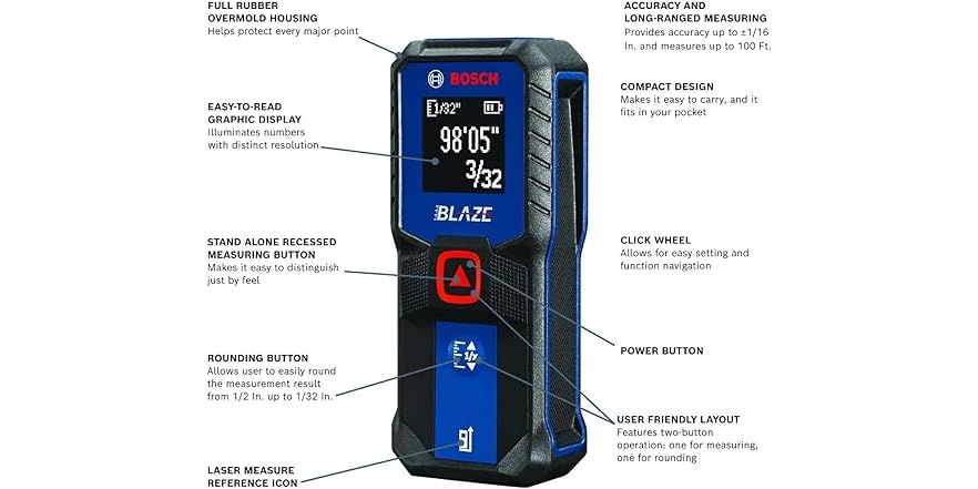BOSCH 100Ft Blaze Lazer Distance Measure