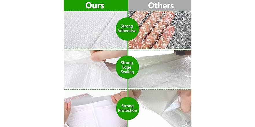 Bubble Mailers 4x8"es 100pcs