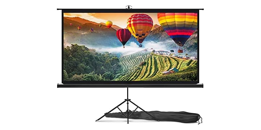 Pyle Projector Screen & Stand, 100Inch