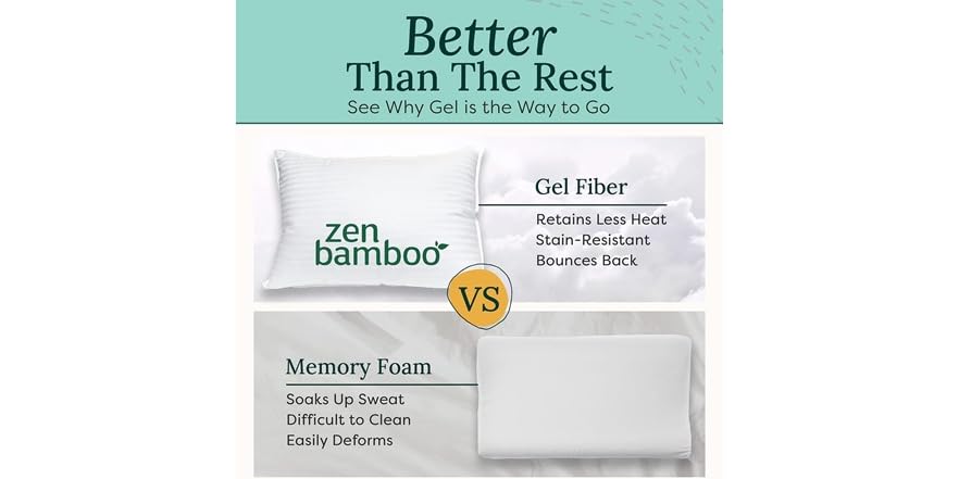 Zen Rayon of Bamboo Pillows, Set of 6