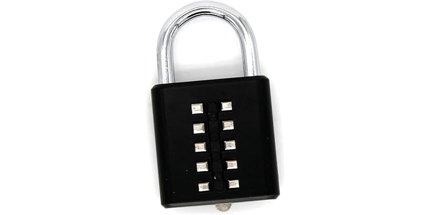 2 Pack Push Button Combination Padlock