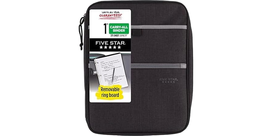 Five Star Zipper Binder