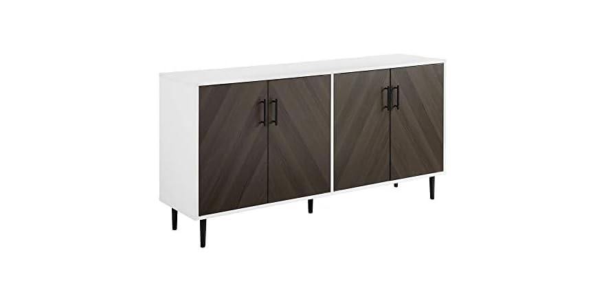 Walker Edison Fehr Modern 4 Door Bookmatch Buffet