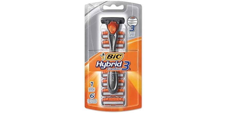 BIC Hybrid 3 Comfort Men's Disposable Razor