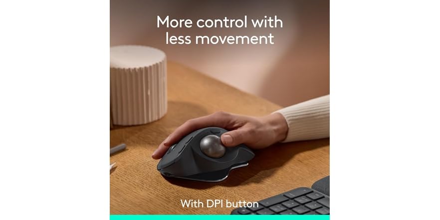 Logitech MX Ergo S Wireless Trackball Mouse (Open Box)