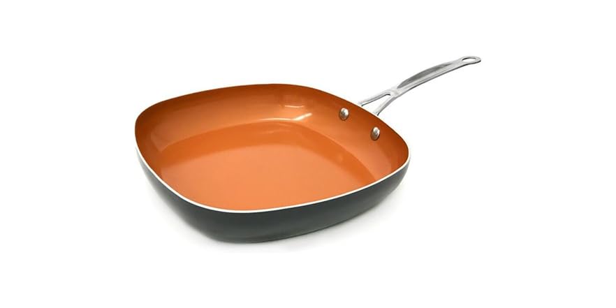 9.5" Square Copper Frying Pan