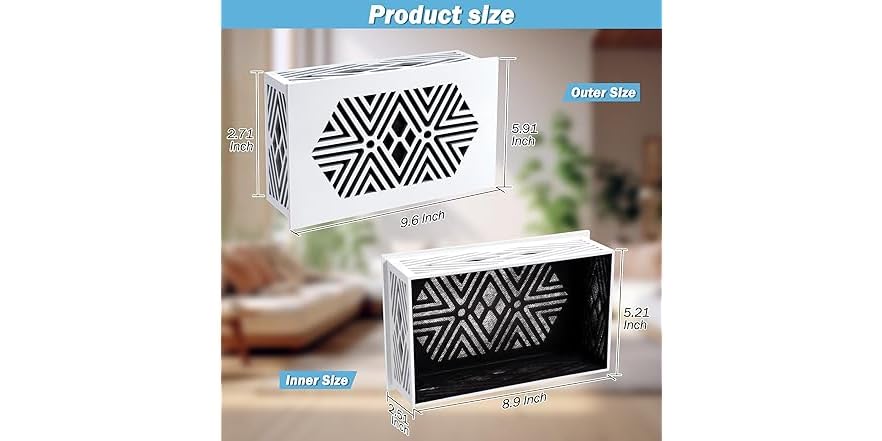 Decorative Doorbell Chime Box White